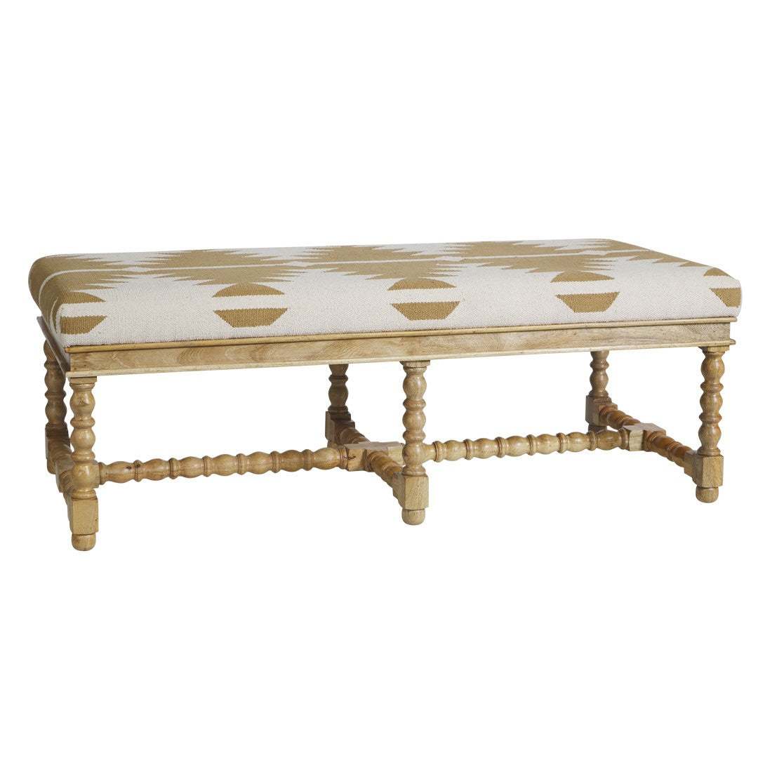 Bobbin Ottoman Natural – Home Goods Hardware