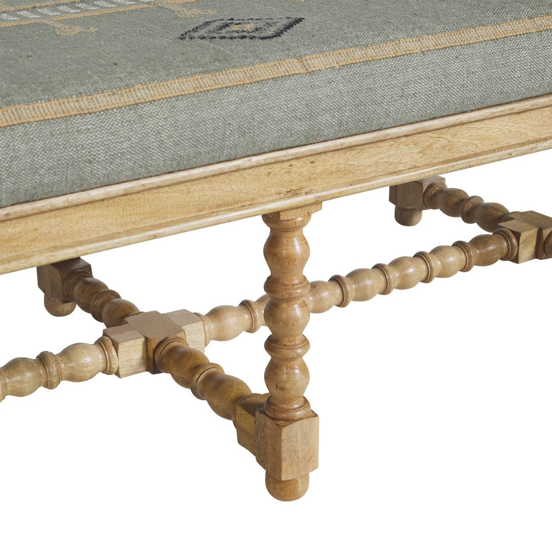 Bobbin Ottoman Ocean – Home Goods Hardware