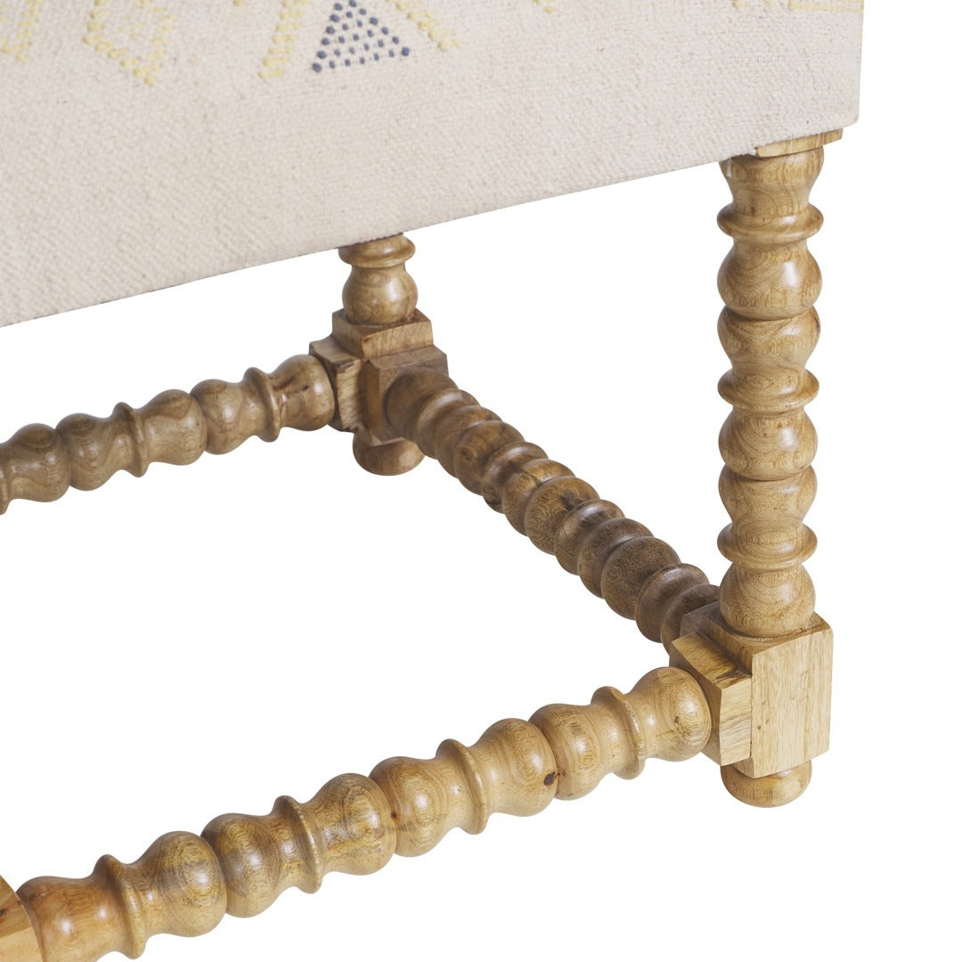Bobbin Square Ottoman / Natural – Home Goods Hardware