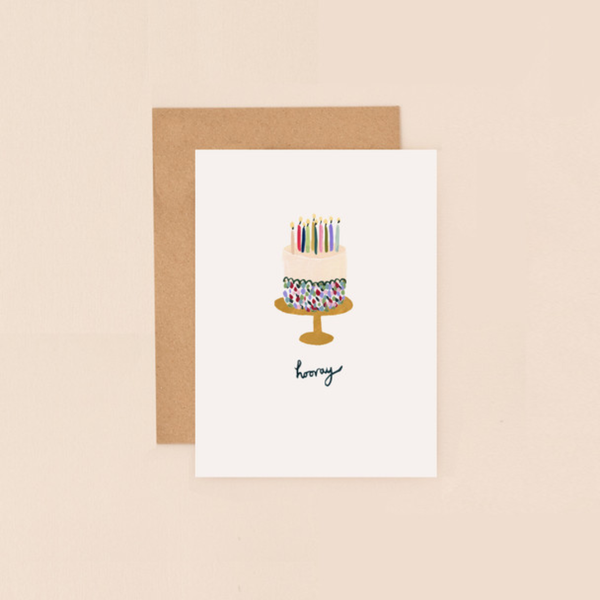 Small Card / Happy Birthday Cake Hooray – Home Goods Hardware
