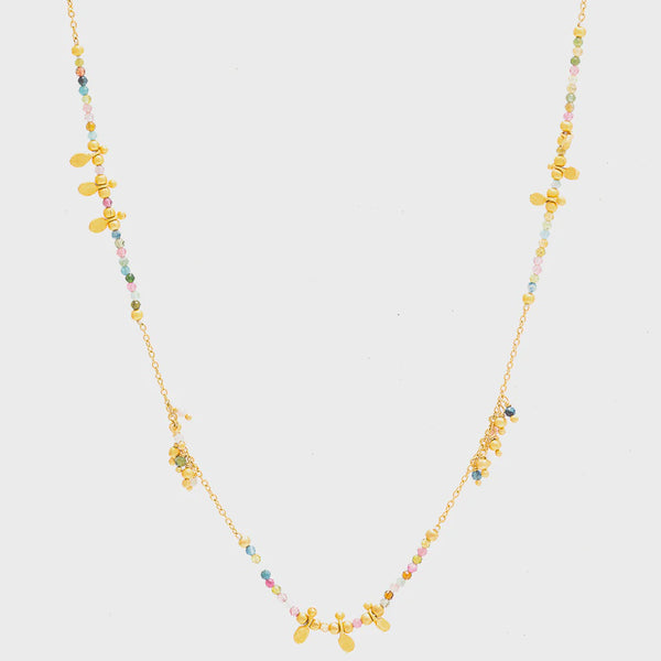 Rosemary Long Chain Necklace / Multi Tourmaline – Home Goods Hardware