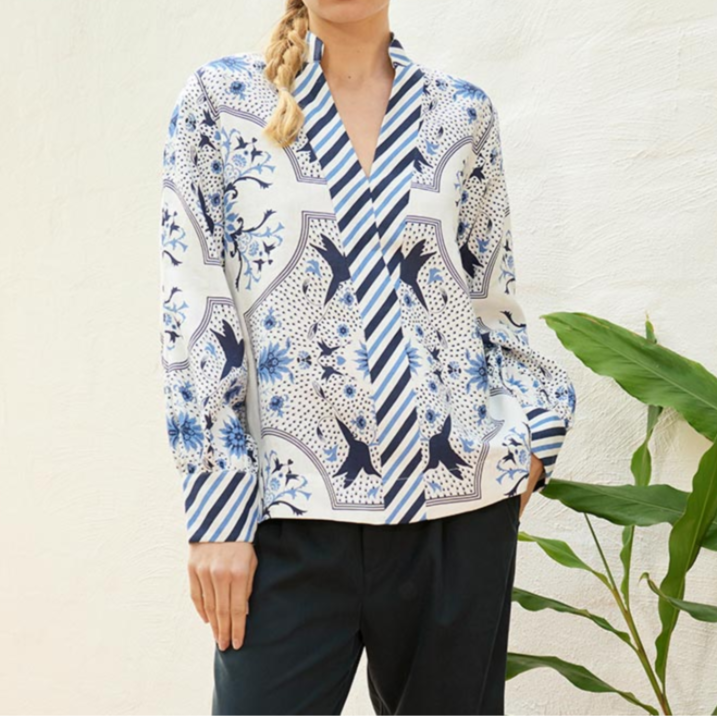 Skye Bird Blouse / White – Home Goods Hardware