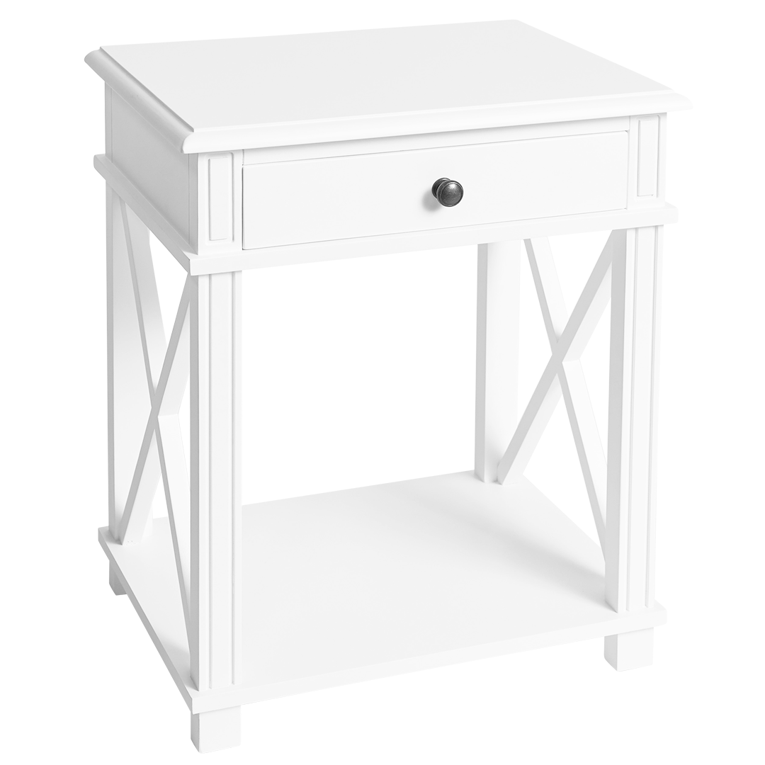 Manto Bedside / White – Home Goods Hardware