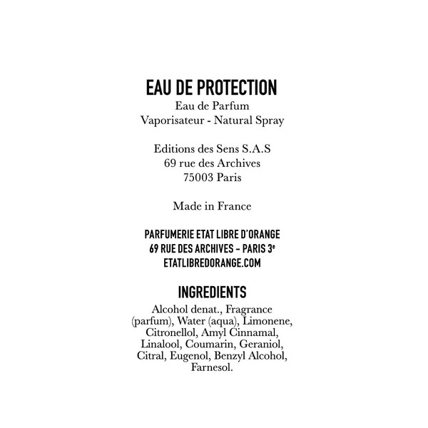 Eau De Protection /100ml – Home Goods Hardware