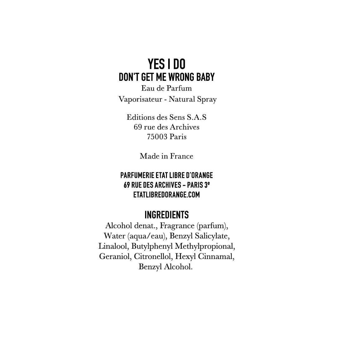 Yes I Do / 100ml – Home Goods Hardware