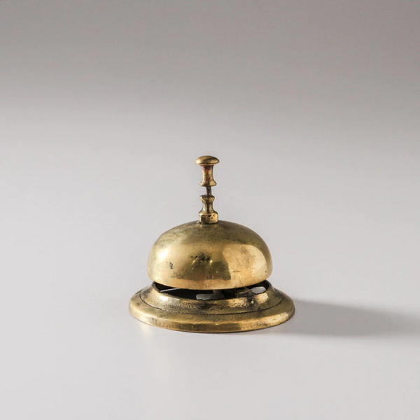Indian Brass Counter Bell Plain – Home Goods Hardware