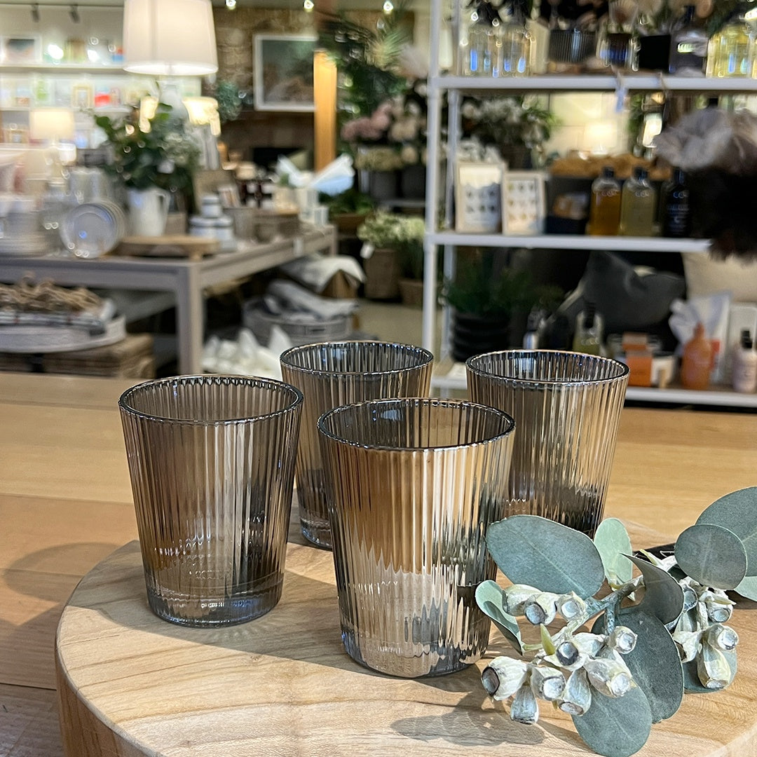 Todd Water Tumbler Set 4 / Grey – Home Goods Hardware